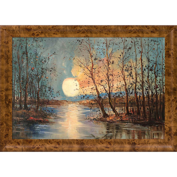 Vault W Artwork Moon (Reflections) Reproduction Framed On Canvas by ...