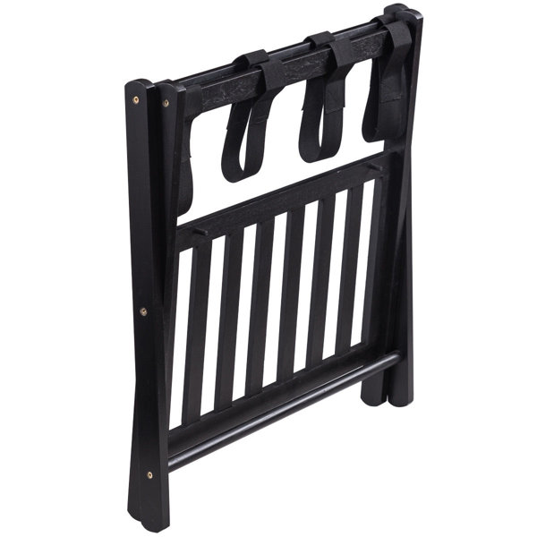 Costway Folding Luggage Rack with Shelf Travel Suitcase | Wayfair
