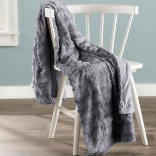 Wayfair | Gray & Silver Blankets & Throws You'll Love in 2023