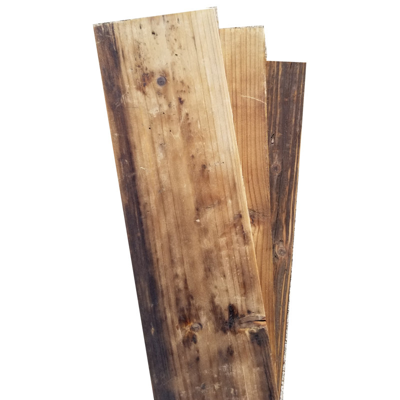 Heirloum(tm) Reclaimed Wood Wall Paneling in Tan & Reviews | Wayfair