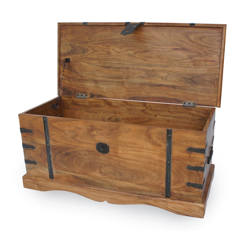 Three Posts Hamdan Sheesham Trunk Thakat Coffee Table & Reviews ...