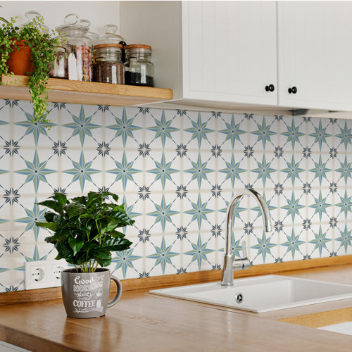 Mi Alma 7" x 7" Vinyl Peel & Stick Mosaic Tile | Wayfair