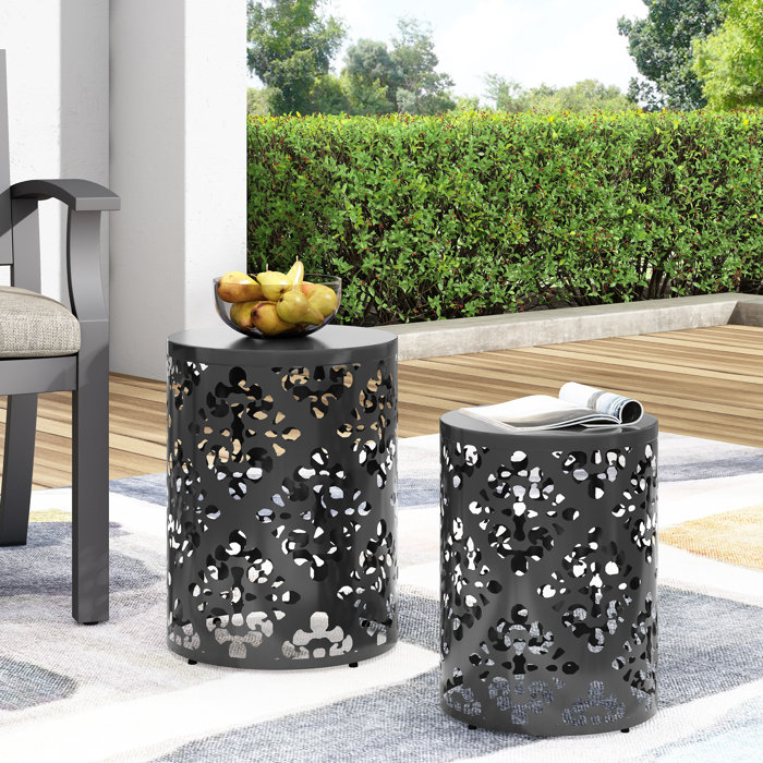 Nfusion Metal Outdoor Side Table & Reviews | Wayfair