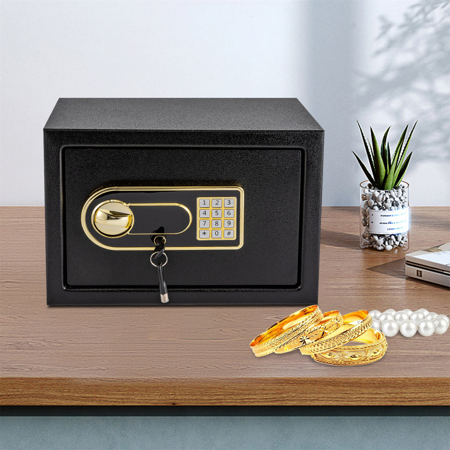 YINXIER Minimalism Design Safe Box with Dual-Lock | Wayfair