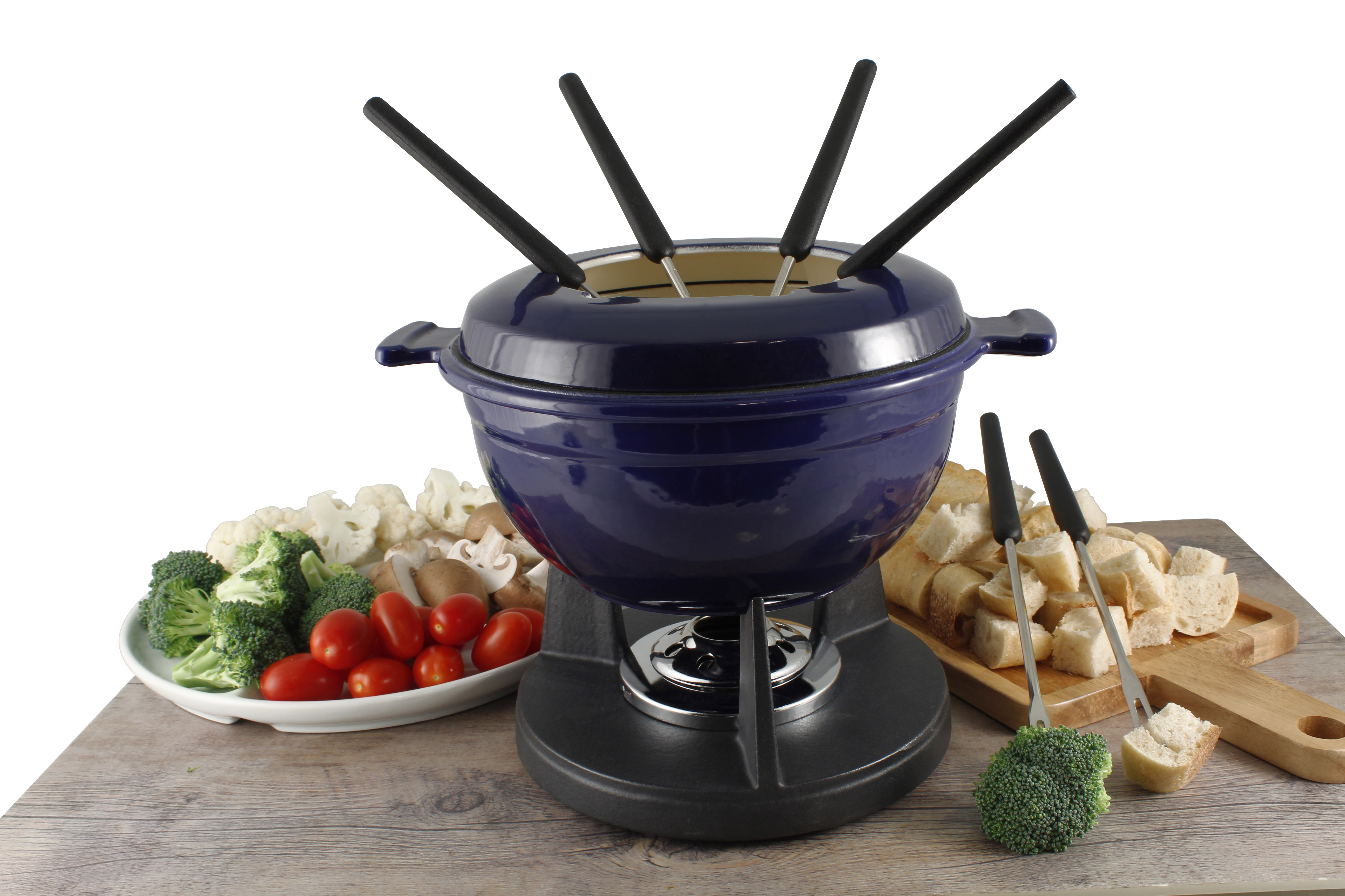 Swissmar Lucerne 10 Piece Cast Iron Fondue Set | Wayfair