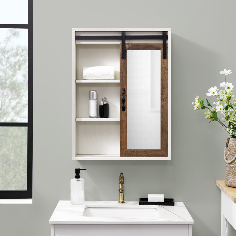 Gracie Oaks Jalia Wall Bathroom Cabinet & Reviews | Wayfair