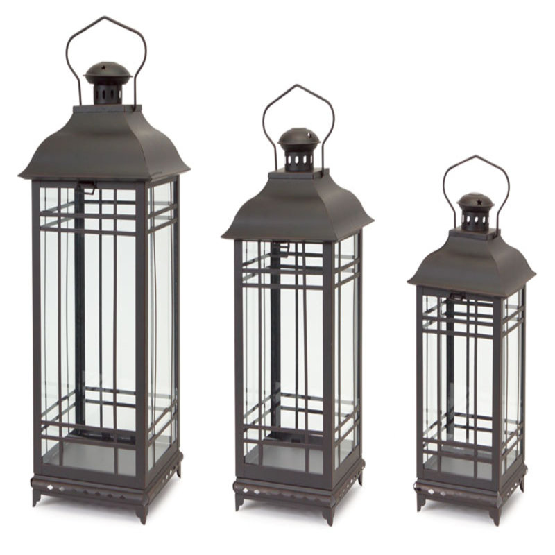Charlton Home® 3 Piece Metal Lantern Set & Reviews | Wayfair