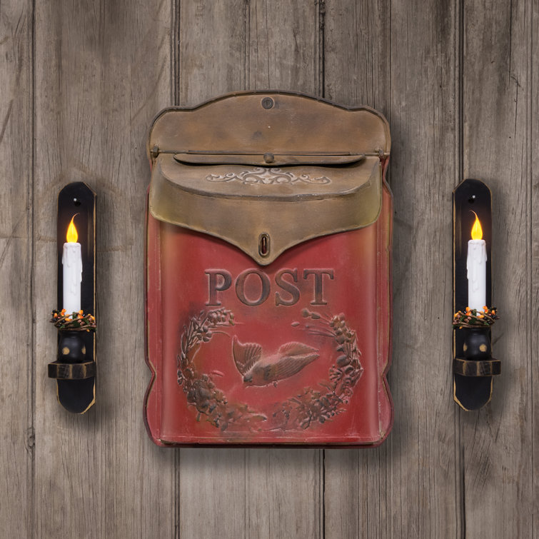 CWI Gifts Galvanized Metal Post Box Wall Mounted Mailbox & Reviews ...