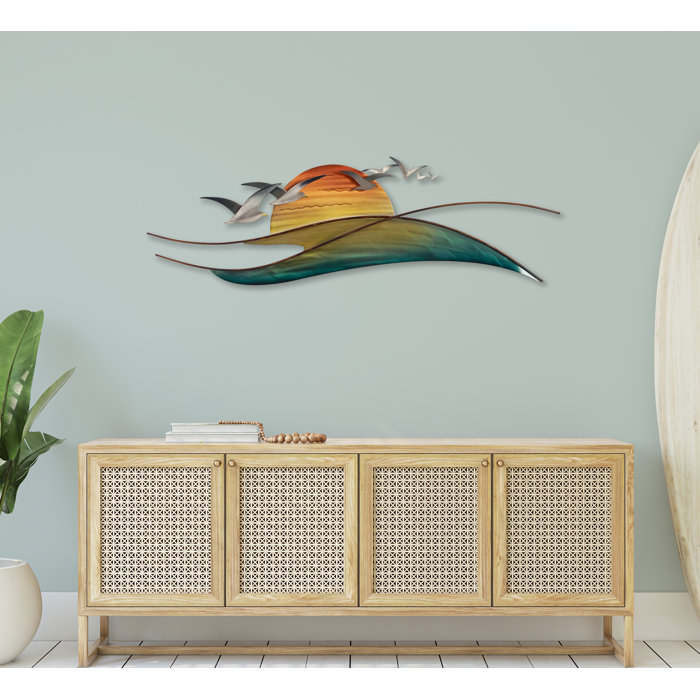 Dovecove Peaceful Sunrise Stainless Steel Wall Décor & Reviews | Wayfair
