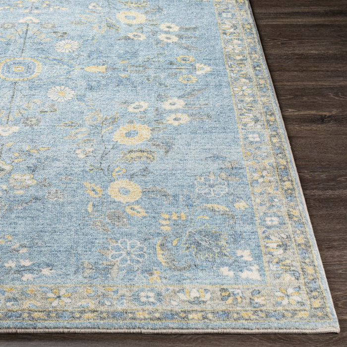 Berger Performance Blue/Gray/Yellow Rug & Reviews | Birch Lane