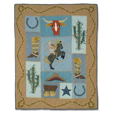 Patch Magic Cowboy 100% Cotton Quilt | Wayfair