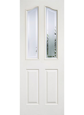 LPD Doors Mayfair 2L Glazed White Internal Door & Reviews | Wayfair.co.uk