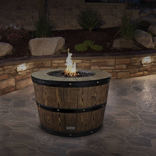 Sunbeam Pyramid Steel Propane/Natural Gas Fire Pit Table & Reviews ...
