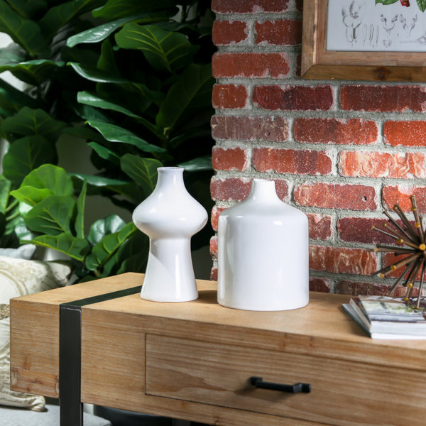 Brayden Studio® Alivya Stoneware Table Vase | Wayfair