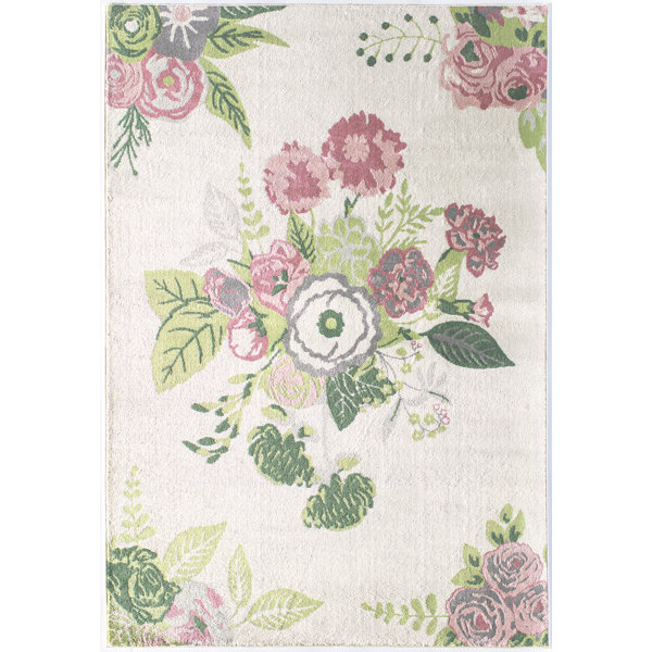 Pink-green-rug | Wayfair