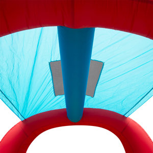 Banzai Cool Canopy Bouncer Outdoor Inflatable Slide/Shaded Backyard ...