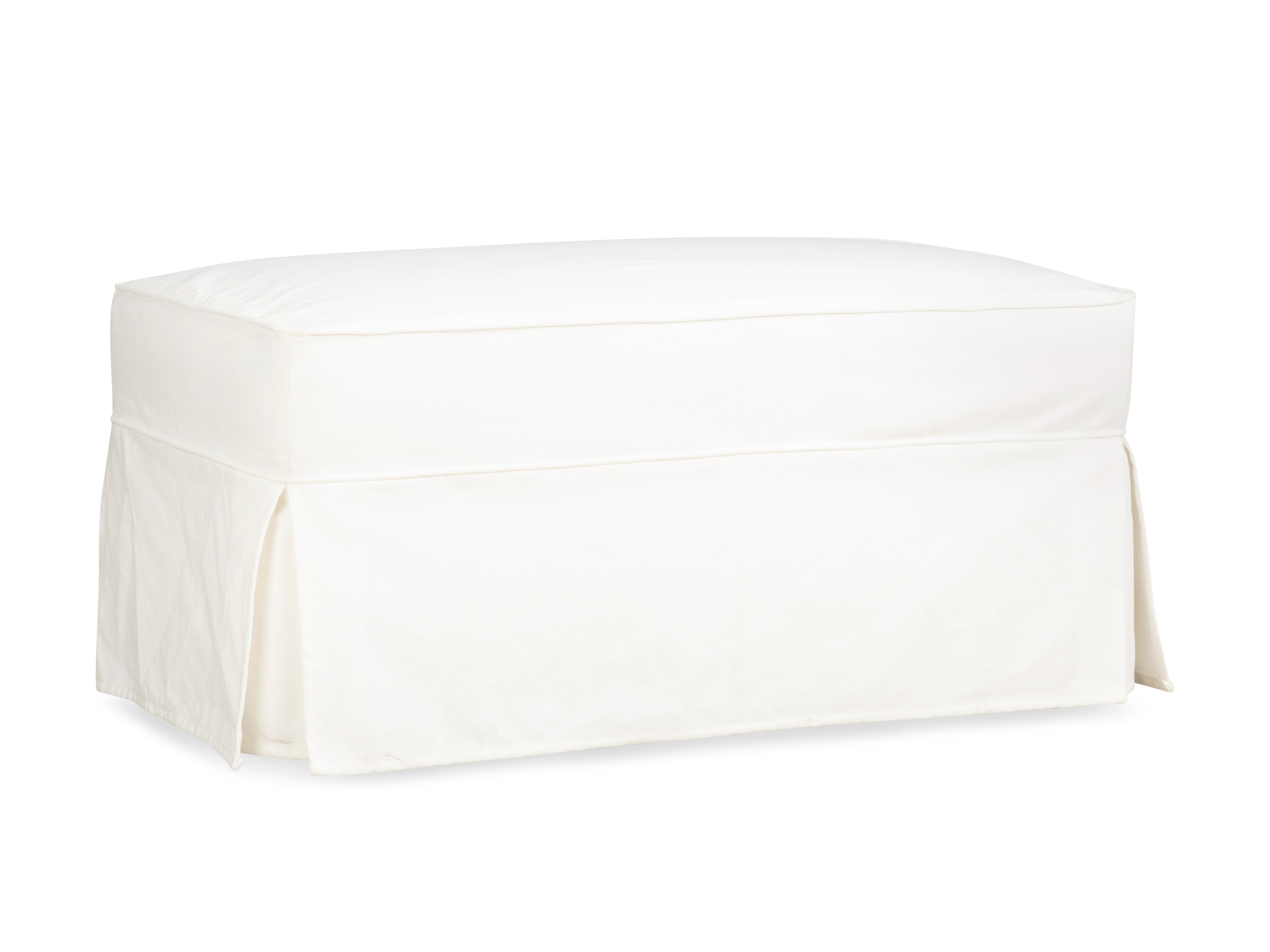 Birch Lane™ Taylor Slipcovered Ottoman | Wayfair