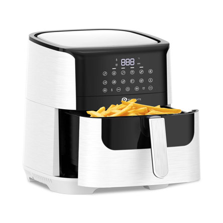 PureMate 7L Digital Air Fryer with Timer and Low Fat Oil Free - Black ...