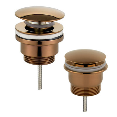 Symple Stuff Clic Clac Universal Rose Gold Valve. Push-Up Sink And ...