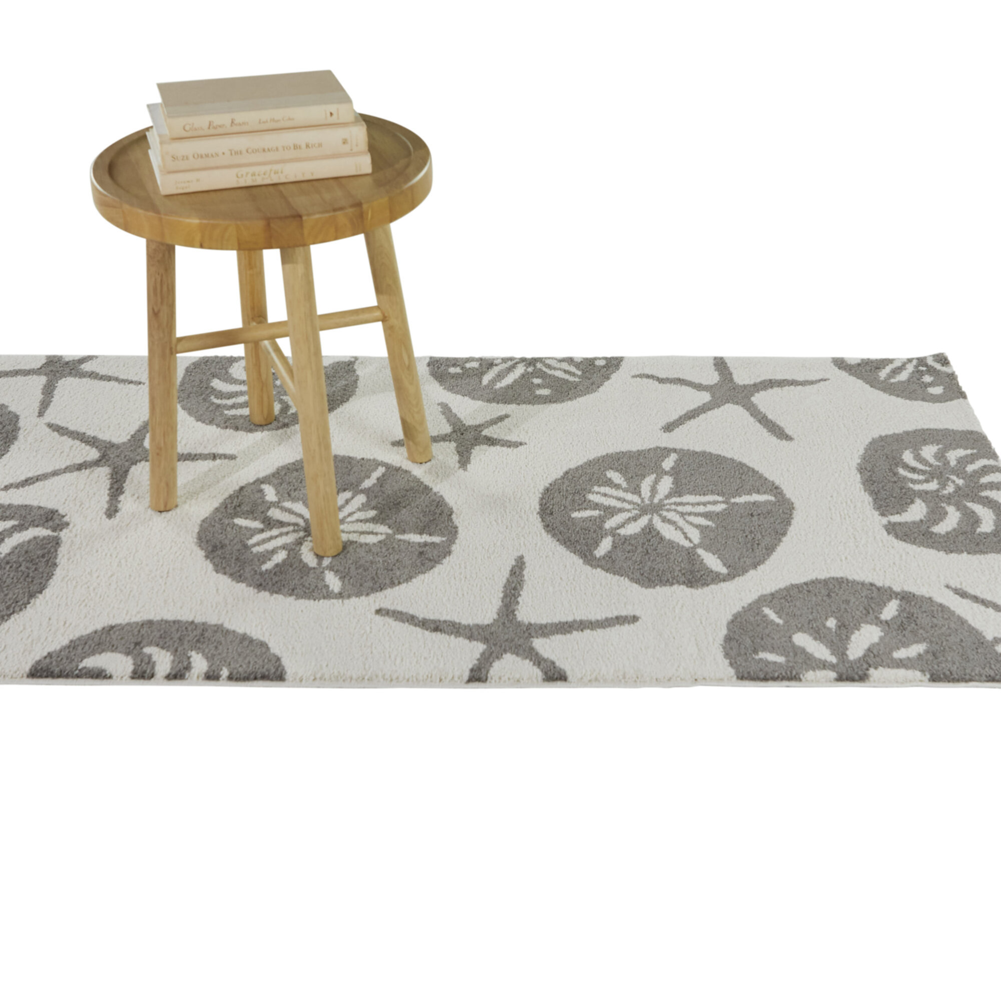 Highland Dunes Kostka Performance Gray/White Rug | Wayfair
