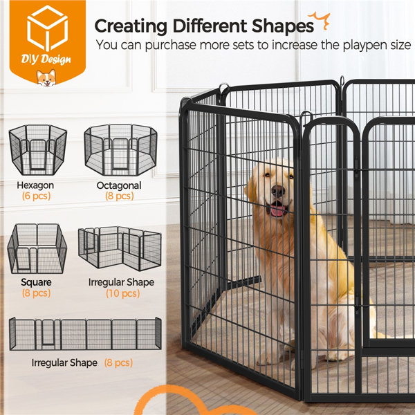 Yaheetech Dog Pen 8 Panel & Reviews | Wayfair
