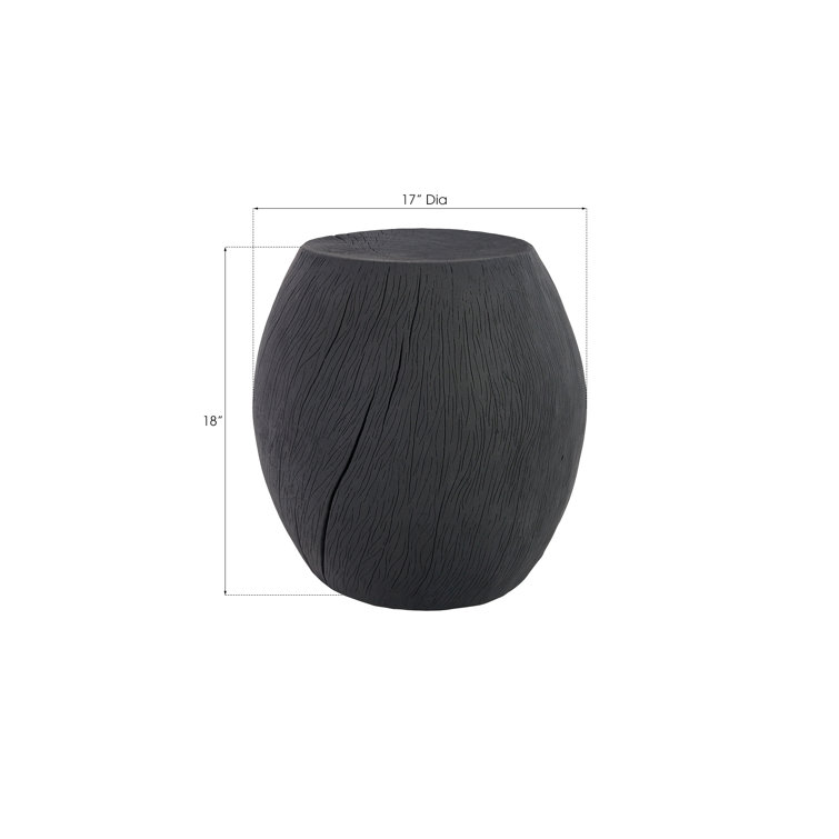 Phillips Collection Log Plastic Plastic Accent Stool | Perigold