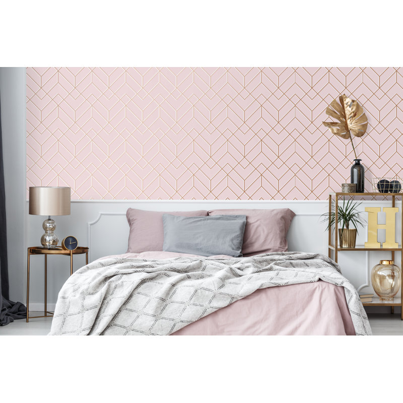 Mercer41 Mcfarlin Geometric Wallpaper | Wayfair