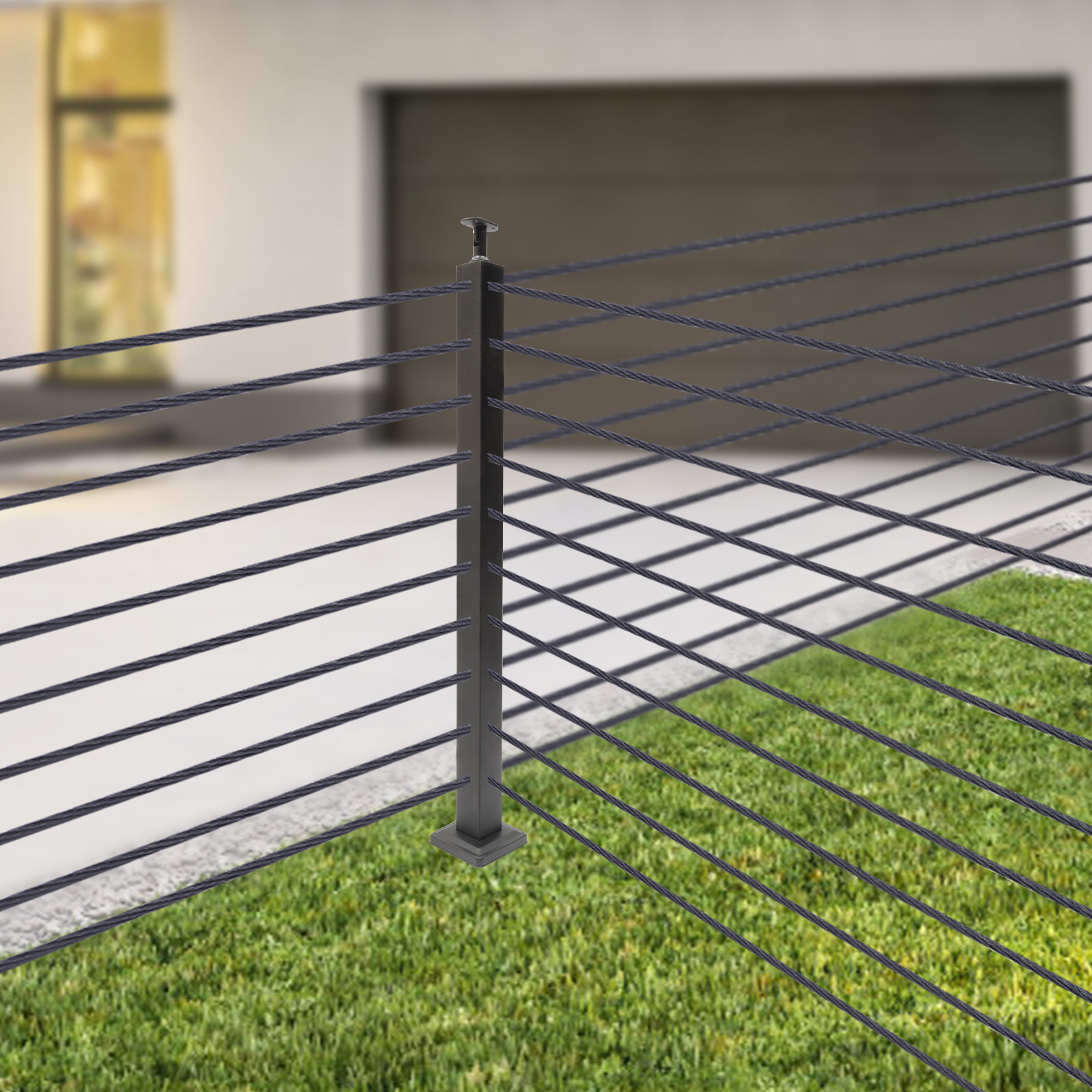 YXSUN 3 ft. H x 2 in. W Metal Fencing | Wayfair