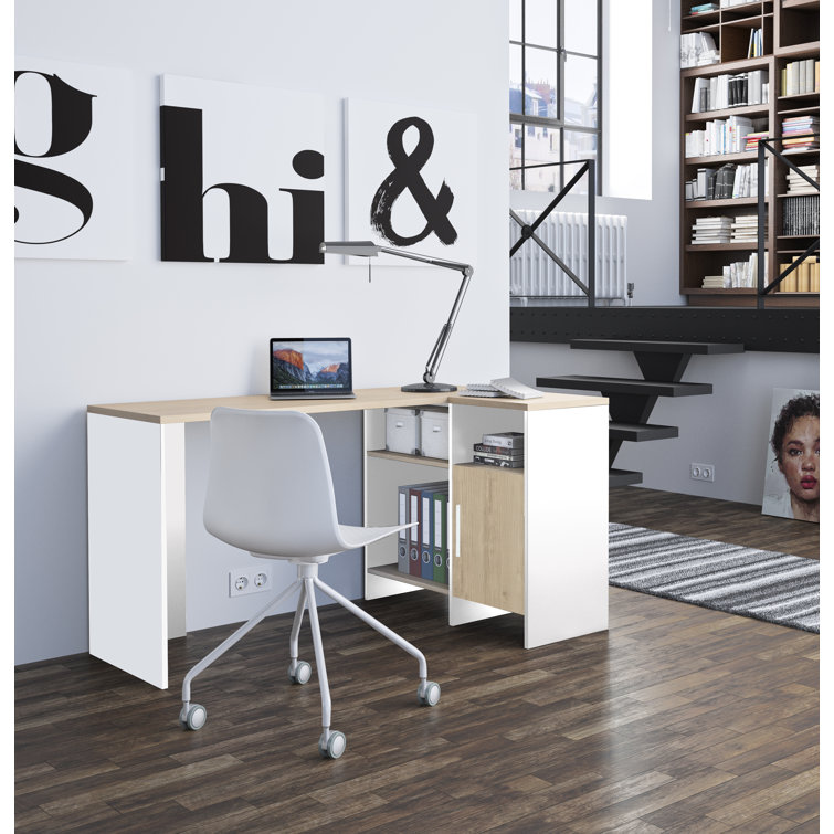 Wade Logan Elsebeth L-Shape Computer Desk | Wayfair.co.uk