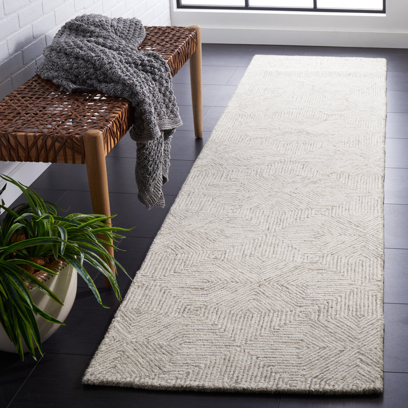Wade Logan® Aniek Handmade Gray/Ivory Rug & Reviews | Wayfair