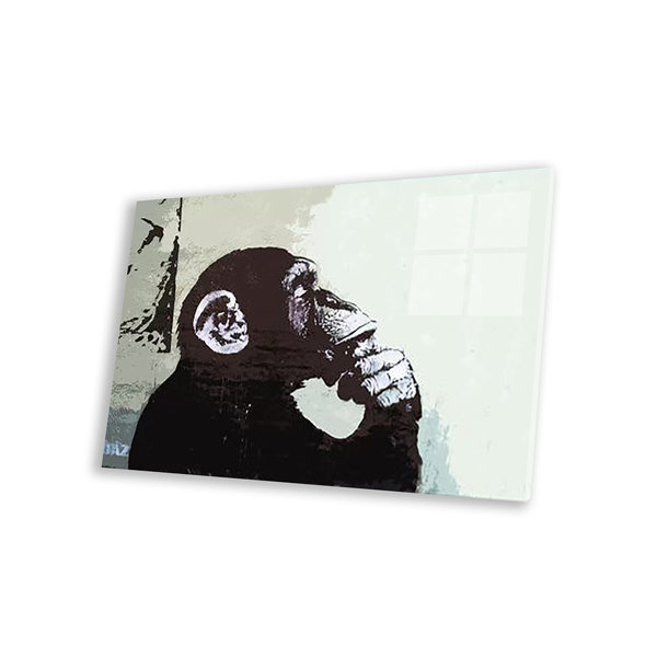 Red Barrel Studio® The Thinker Monkey by - Unframed Graphic Art | Wayfair