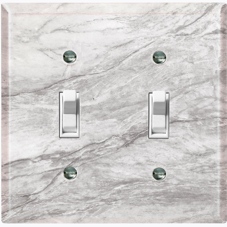 WorldAcc 2-Gang Toggle Light Switch Wall Plate | Wayfair