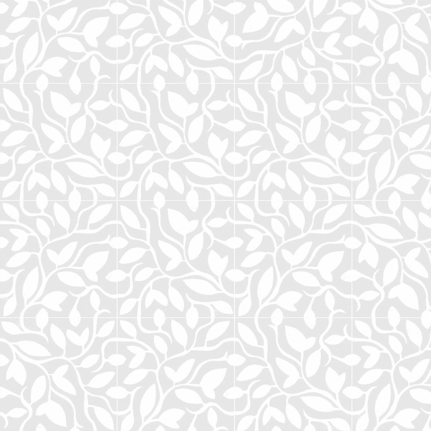 Tesselle Fine Vine 8" x 8" Cement Patterned/Concrete Look Wall & Floor ...