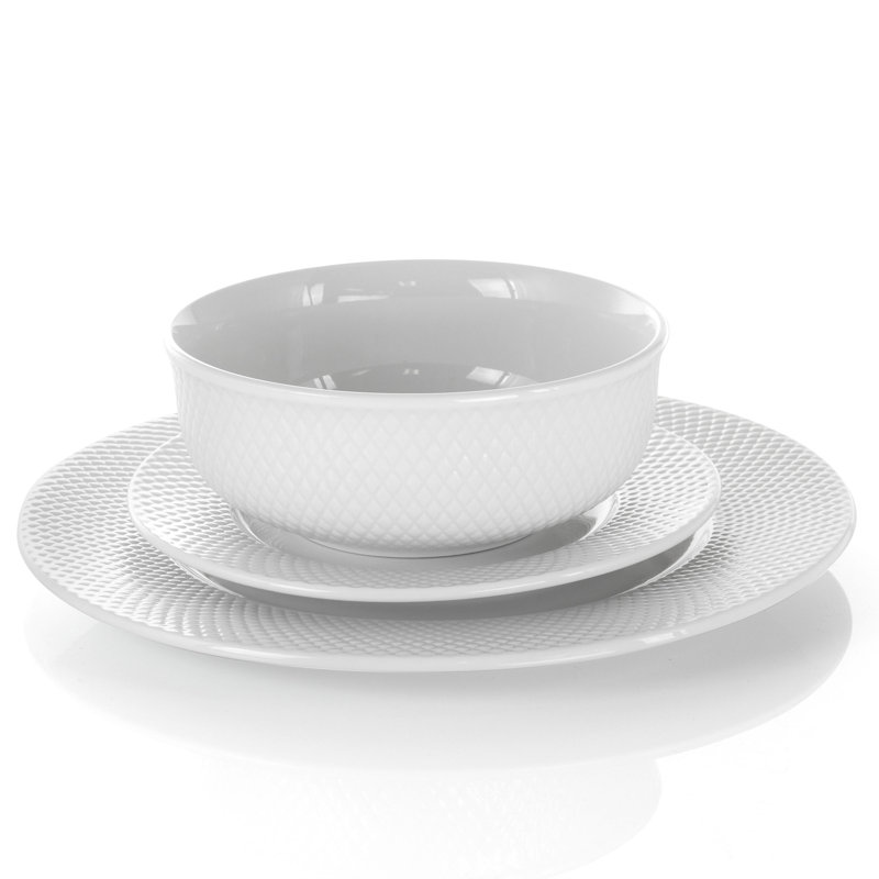 Latitude Run® Dobrivoje Porcelain China Dinnerware Set - Service for 4 ...