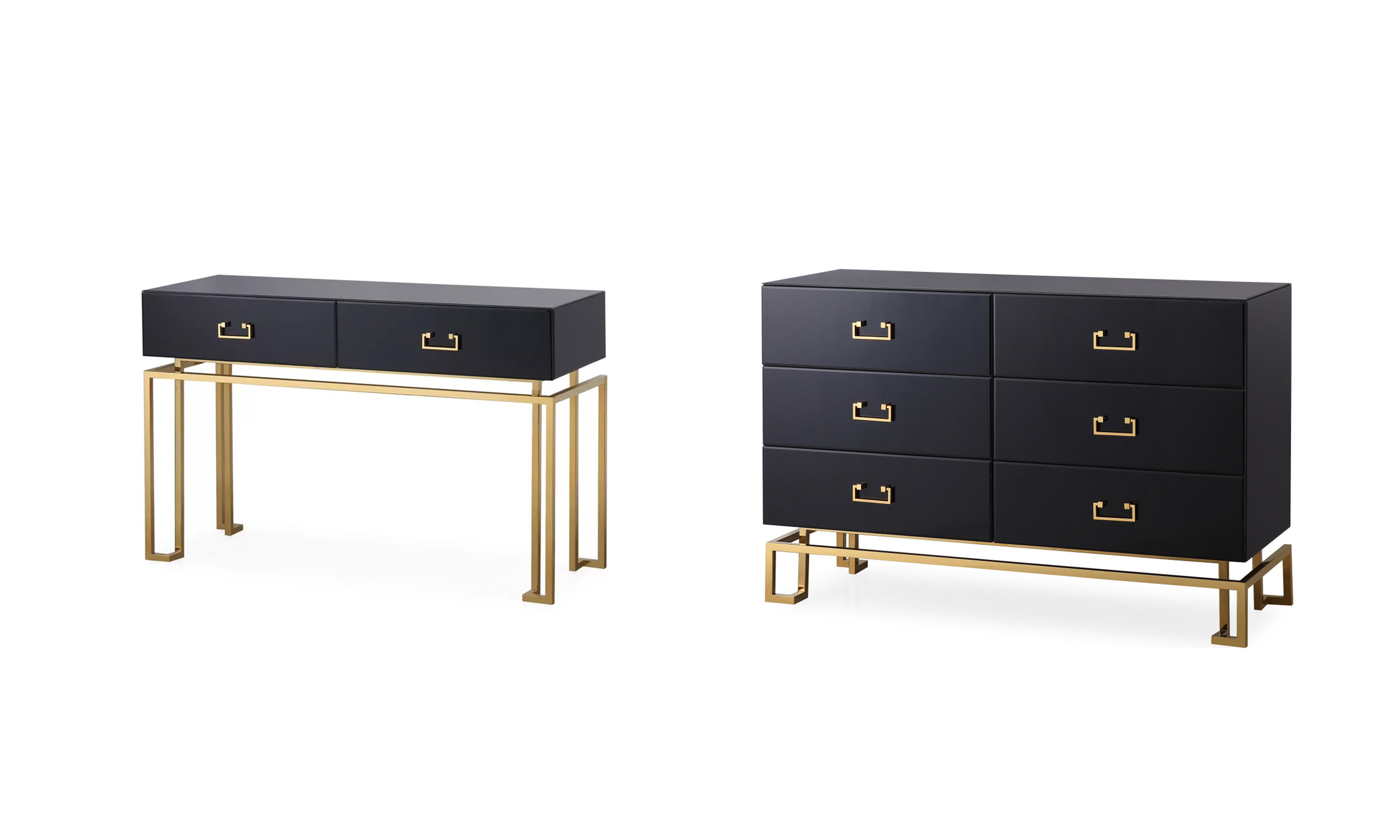 InfinityFurnitureImport Sophia 2-Piece Chest and Console Table Set ...