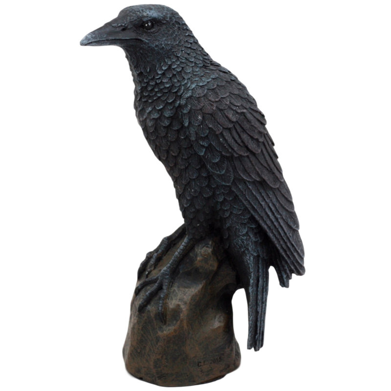 World Menagerie Peringer Gothic Raven Figurine & Reviews | Wayfair