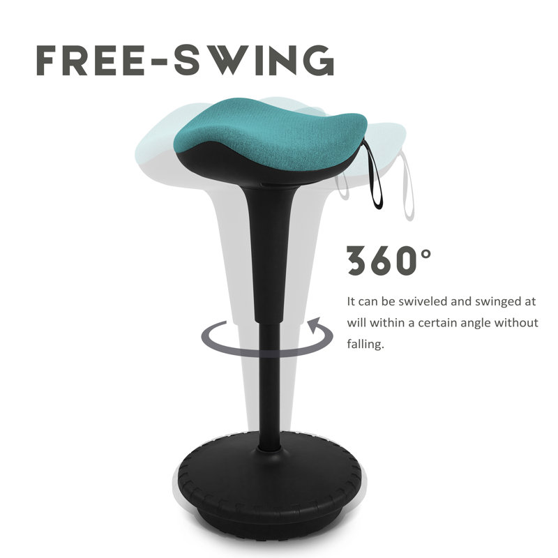 Inbox Zero Height Adjustable Active Stool & Reviews | Wayfair.co.uk
