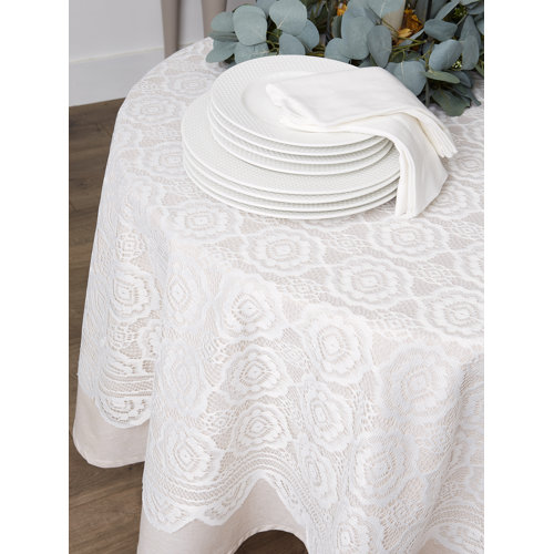 Ophelia & Co. Indiana Round Lace Tablecloth & Reviews | Wayfair