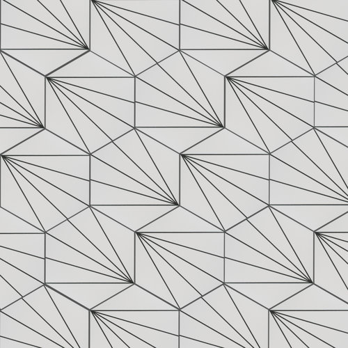 Merola Tile Aster 8.63" x 9.88" Porcelain Patterned Wall & Floor Tile ...