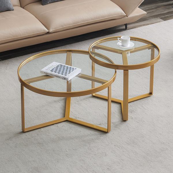 Canora Grey Ardito Frame 2 Piece Coffee Table Set | Wayfair.co.uk