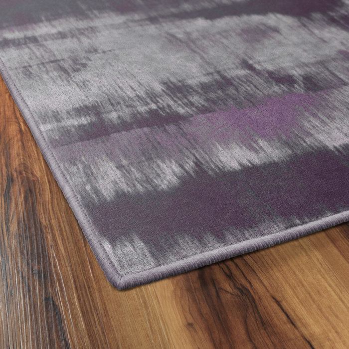 Williston Forge Demetrius Purple/Gray Area Rug & Reviews | Wayfair