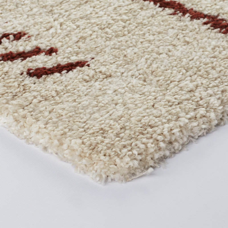 AllModern Morin Geometric Shag Area Rug & Reviews | Wayfair