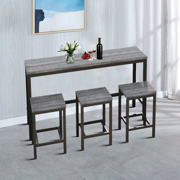 17 Stories 3 - Person Counter Height Dining Set | Wayfair
