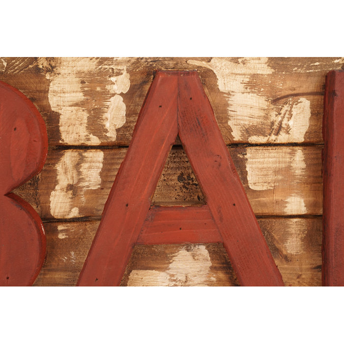 Williston Forge Rustic Wooden BAR Sign Wall Decor & Reviews | Wayfair