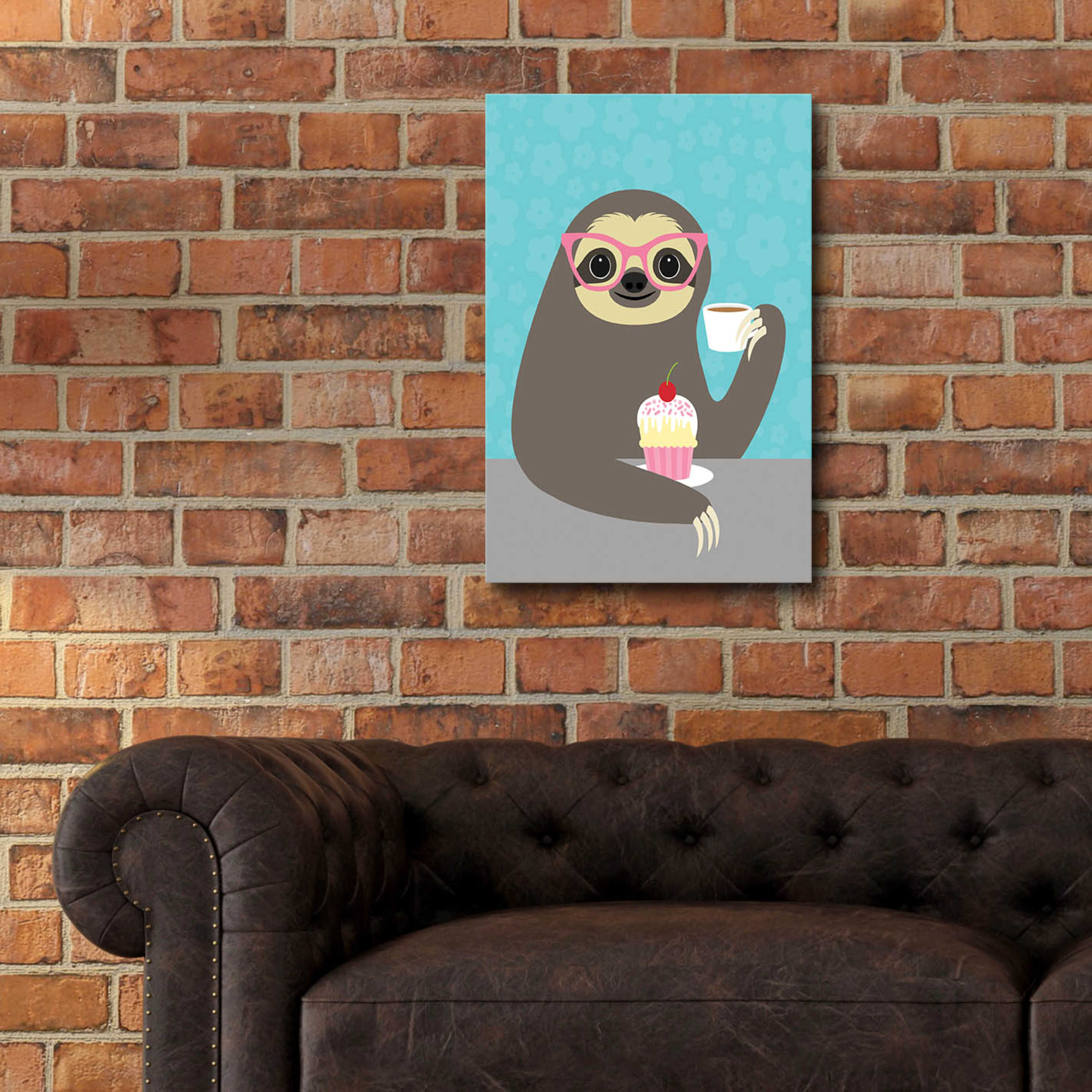 Trinx Diva Sloth On Plastic/Acrylic by Nancy Lee Print | Wayfair