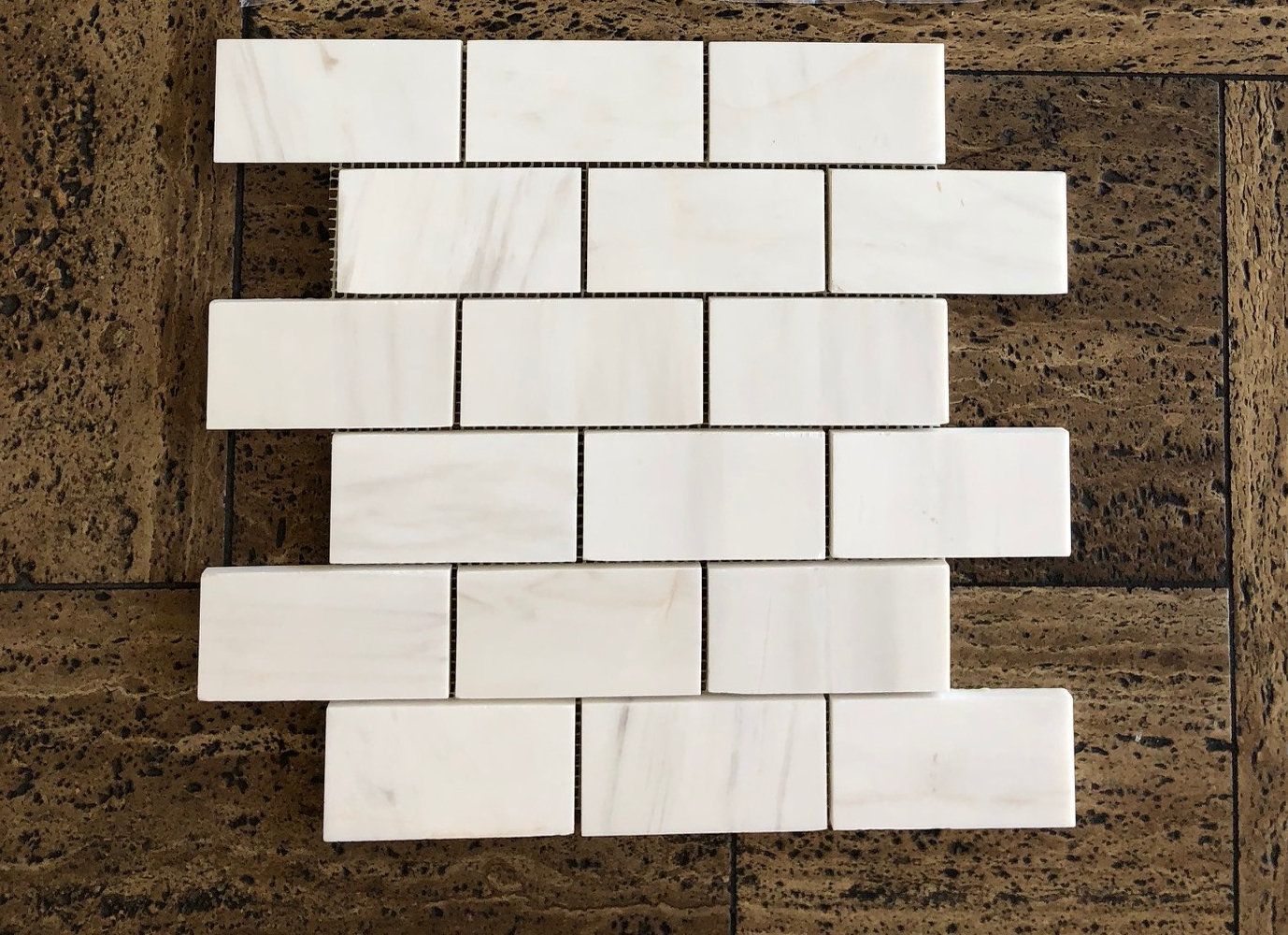 Stone & Tile Shoppe, Inc. Marble Brick Joint Mosaic Wall & Floor Tile ...