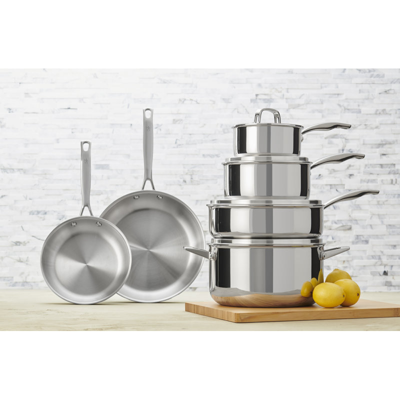 Henckels 10 Piece Stainless Steel Cookware Set & Reviews | Wayfair