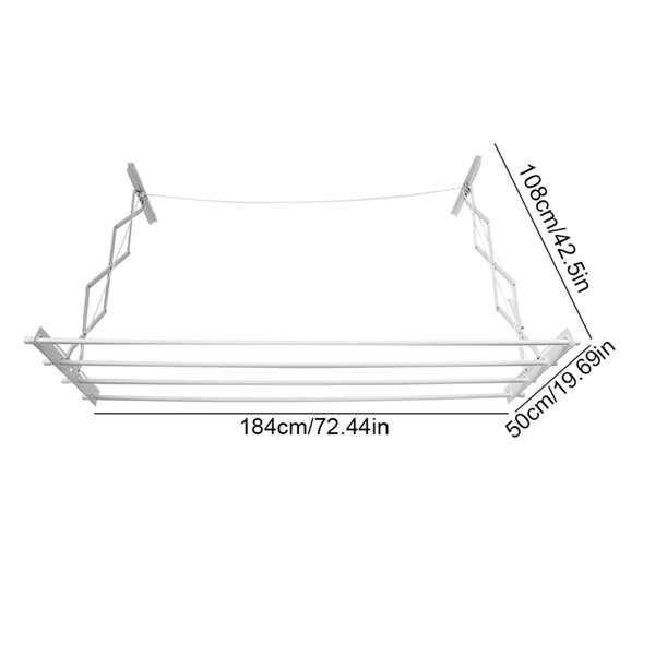 Rebrilliant Multifunction Wall-Mounted Drying Rack | Wayfair.co.uk