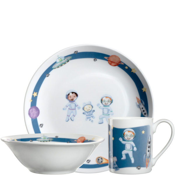 Leonardo Children's dinnerware set BAMBINI AVVENTURA 3-piece space ...