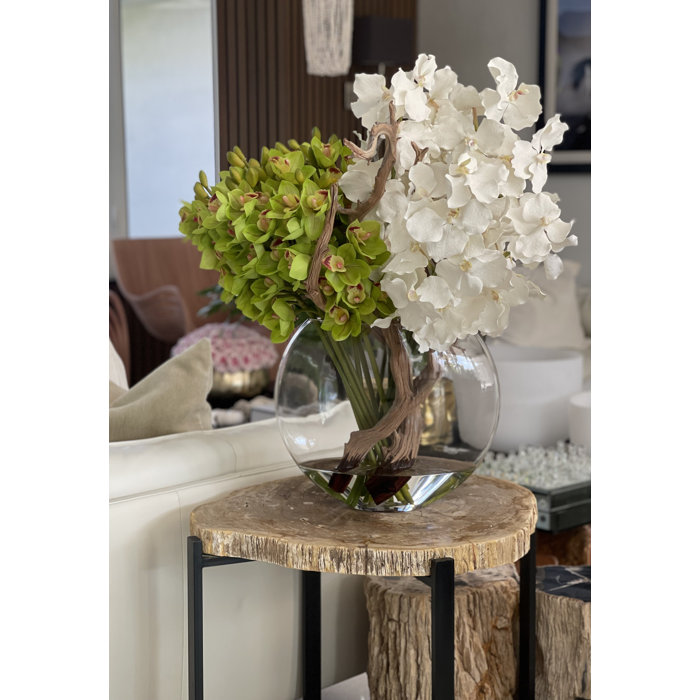 CFADesignGroup Vandas and Cymbidiums Centerpieces in Vase | Wayfair